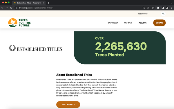 Established Titles | Become a Lord Today